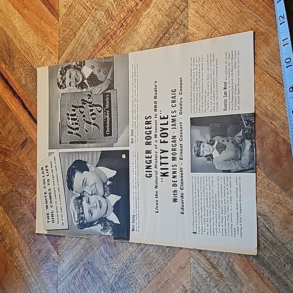 Vintage | Art | Vintage Kitty Foyle Movie Ad Advertisement | Poshmark